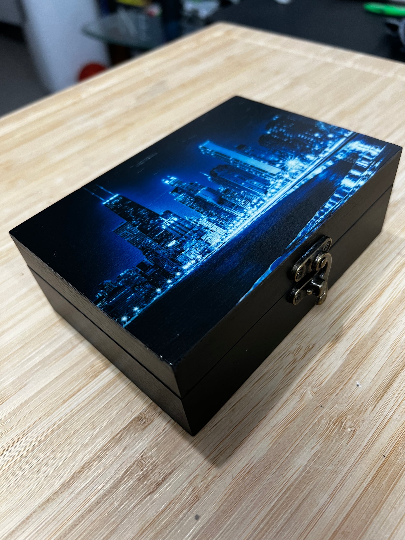 Custom Memory Box- Chicago Skyline – ChicagoCustomPrint.com