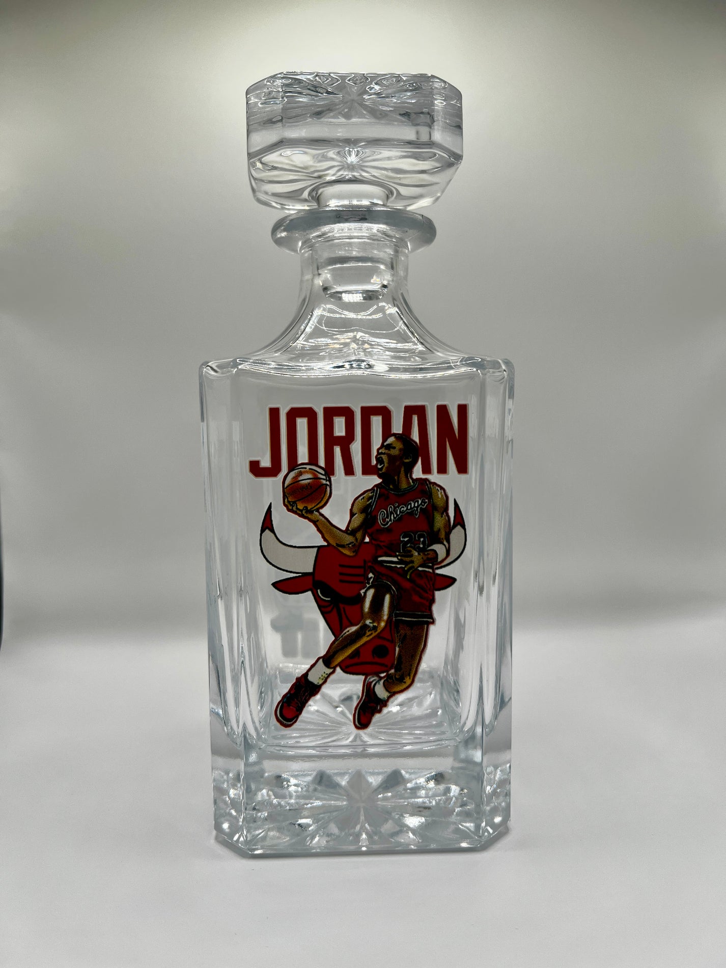 Glass Decanter Set- Michael Jordan edition – ChicagoCustomPrint.com