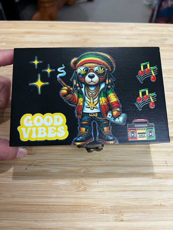 Custom Memory Box- The Good Vibes Bear – ChicagoCustomPrint.com