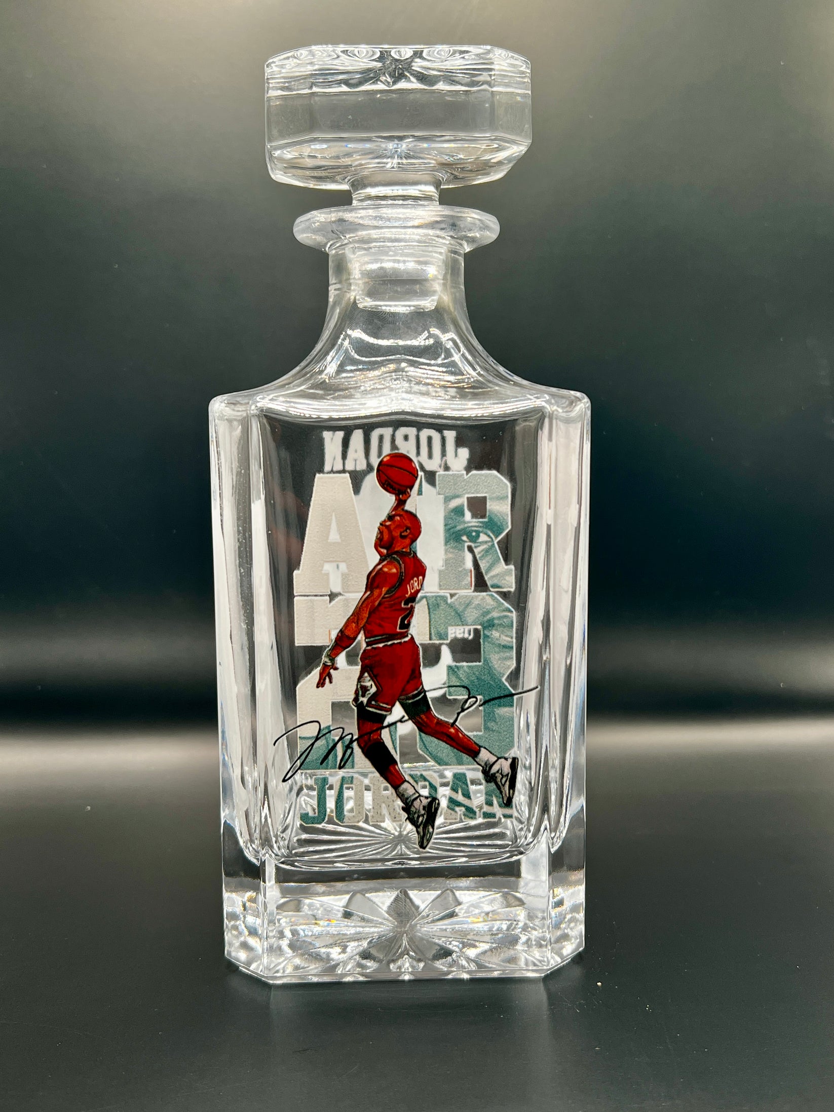 Glass Decanter Set- Michael Jordan edition – ChicagoCustomPrint.com