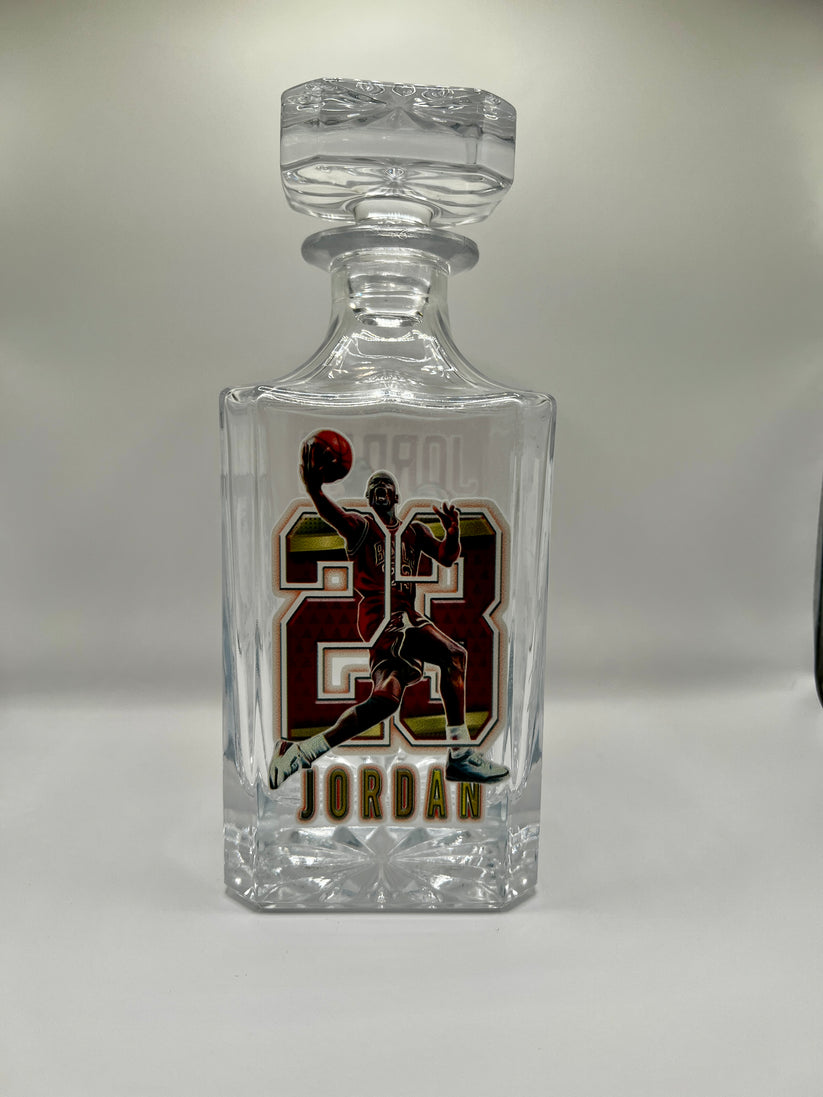 Glass Decanter Set- Michael Jordan edition – ChicagoCustomPrint.com