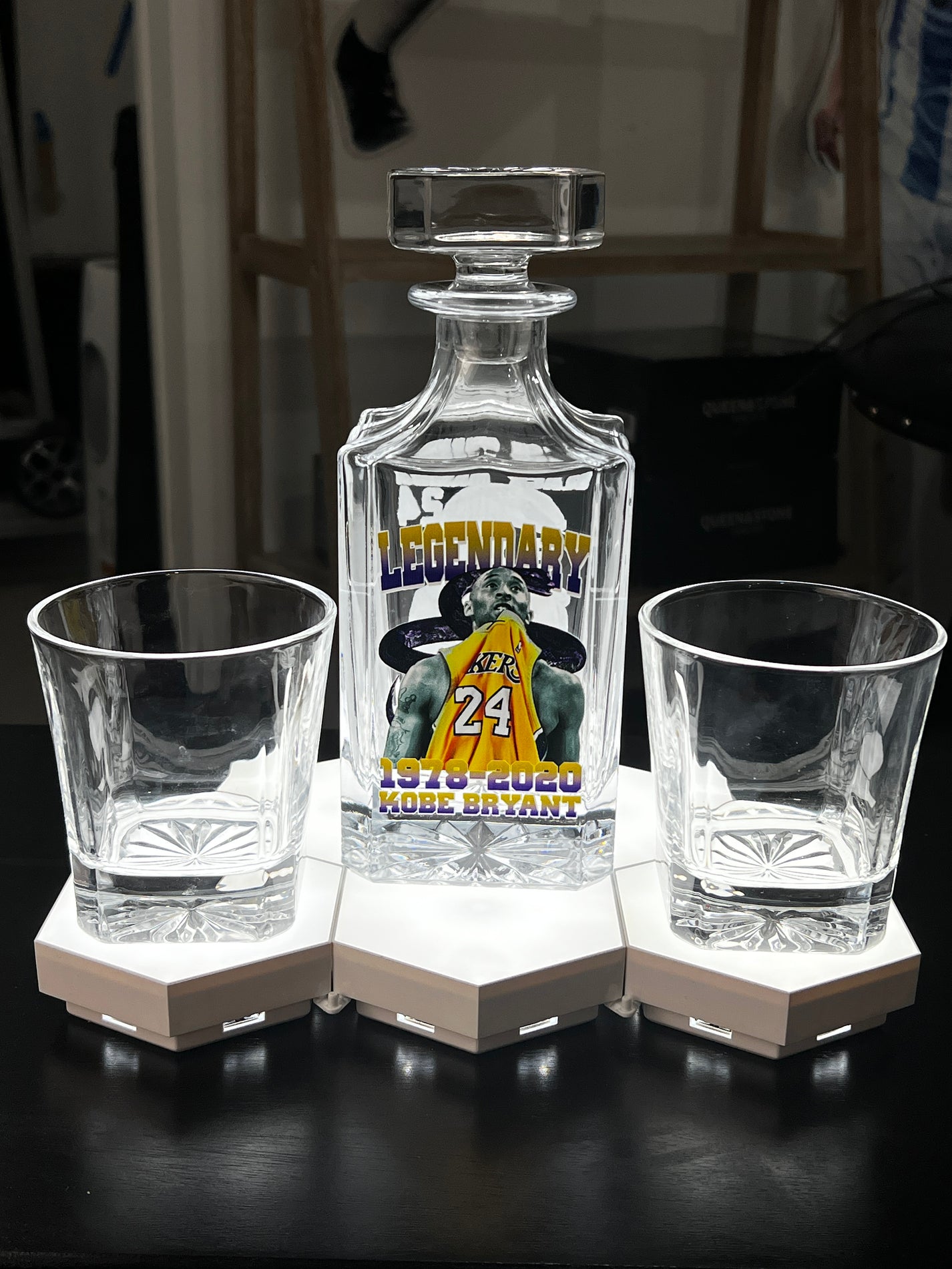 Glass Decanter Set- Kobe Bryant – ChicagoCustomPrint.com