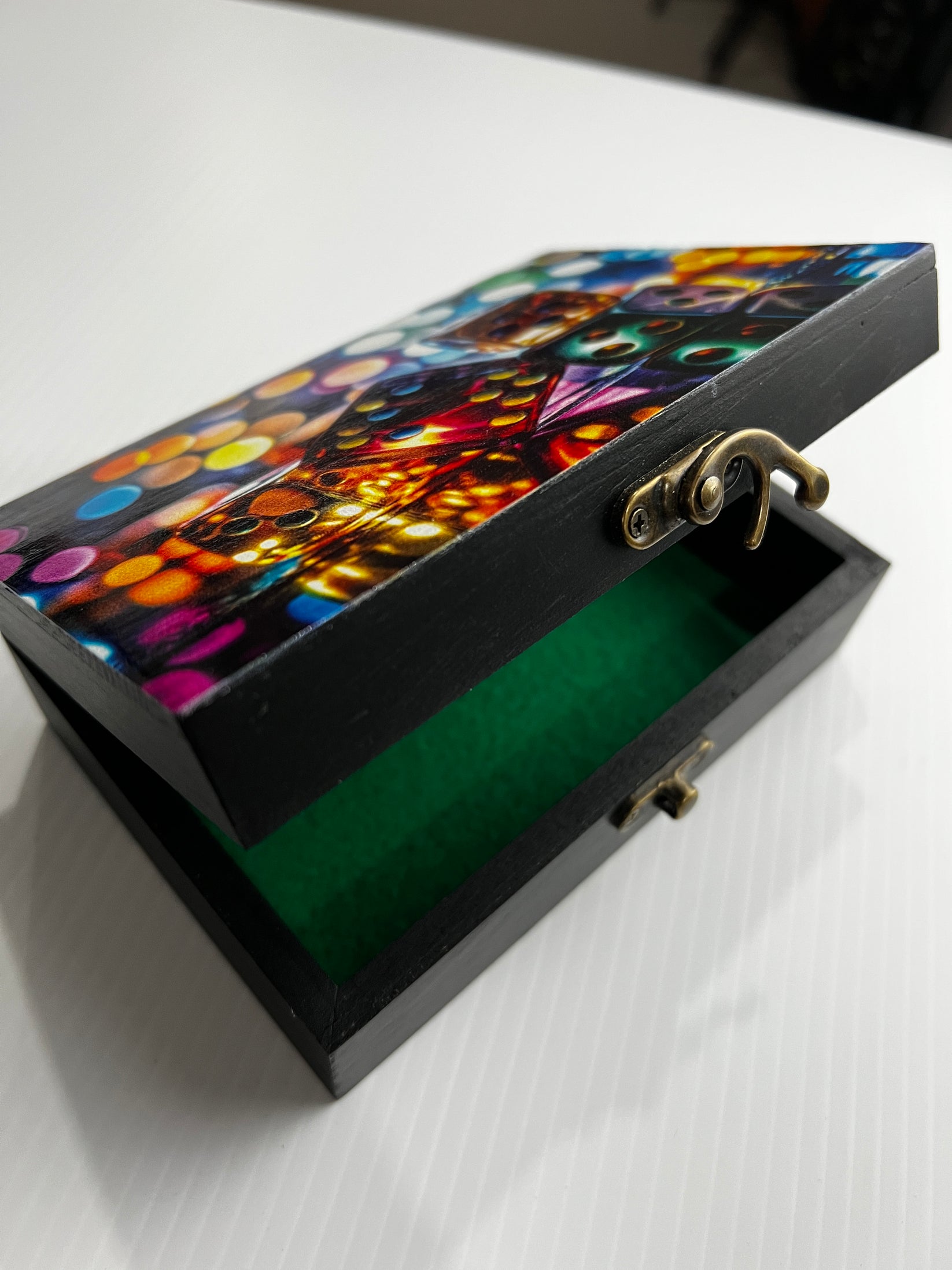Custom Memory Box- Neon Dice – ChicagoCustomPrint.com