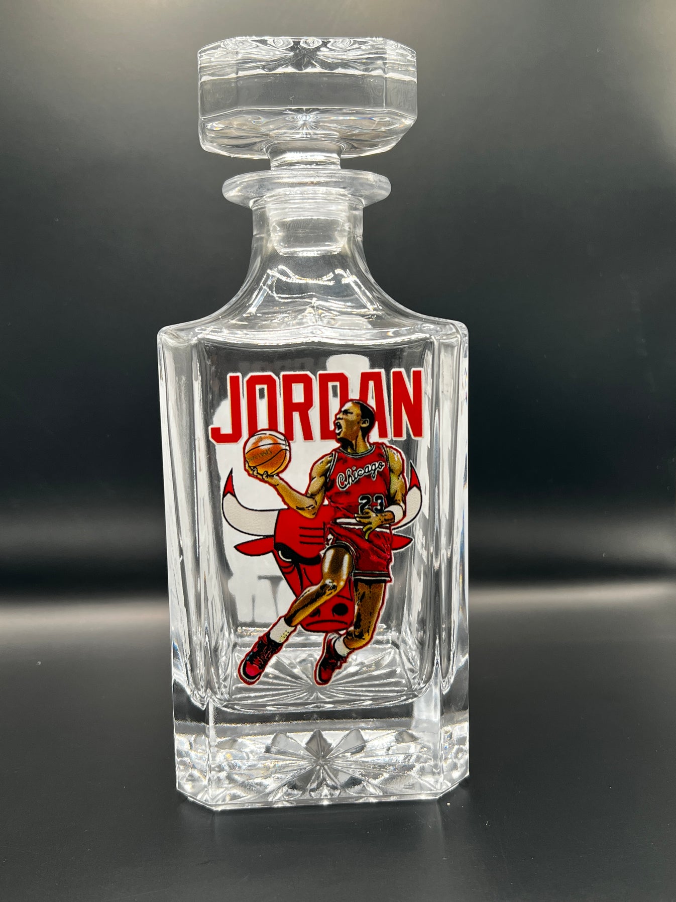 Glass Decanter Set- Michael Jordan edition – ChicagoCustomPrint.com